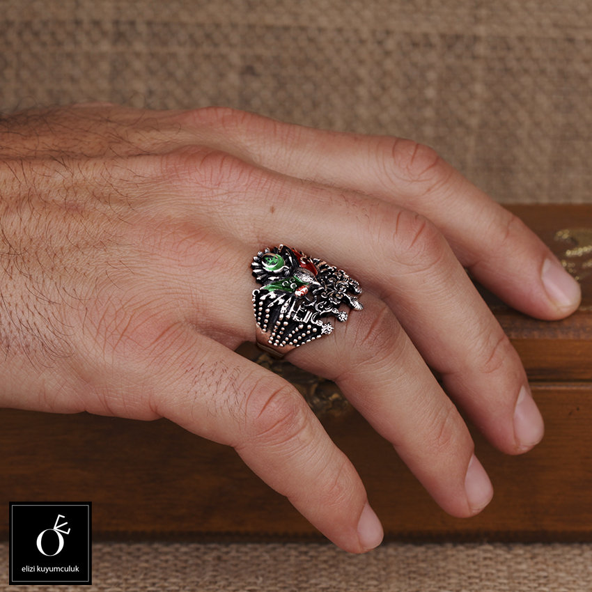 Mens Unique Imperial Rings Heraldic Empire Ring for Men Flag - Etsy