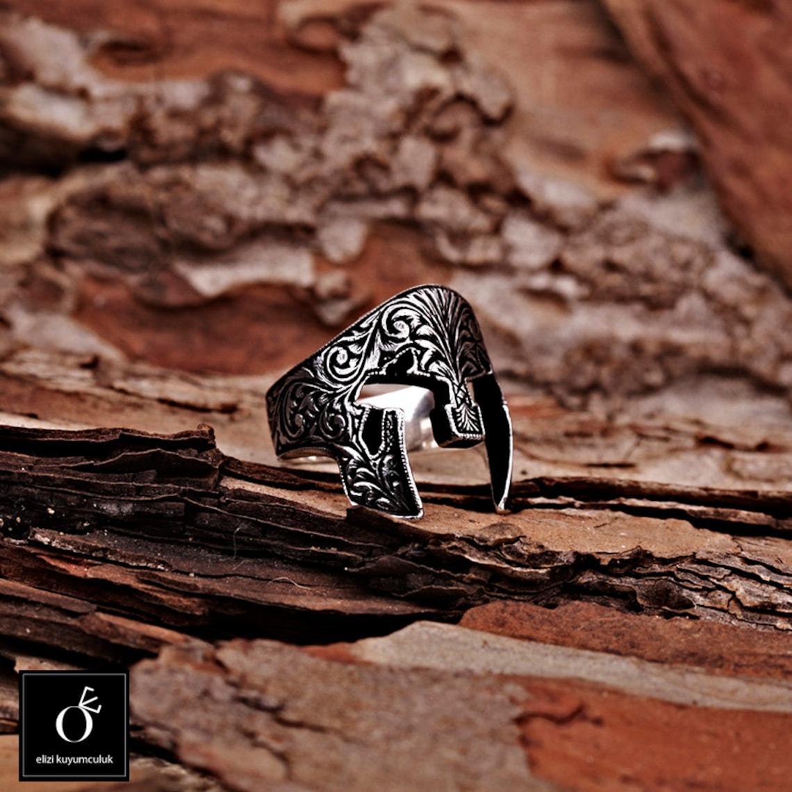 Antique Mens Ring Vintage Warrior Spartan Gladiator Ring | Etsy