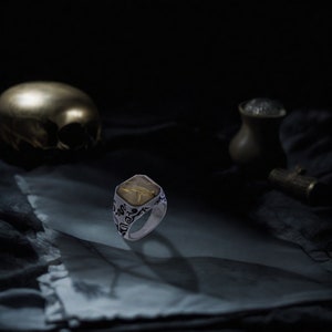 Unmatched Sigil of Lilith Ring, Serpent Glyph Seal Satanic Baphomet ...