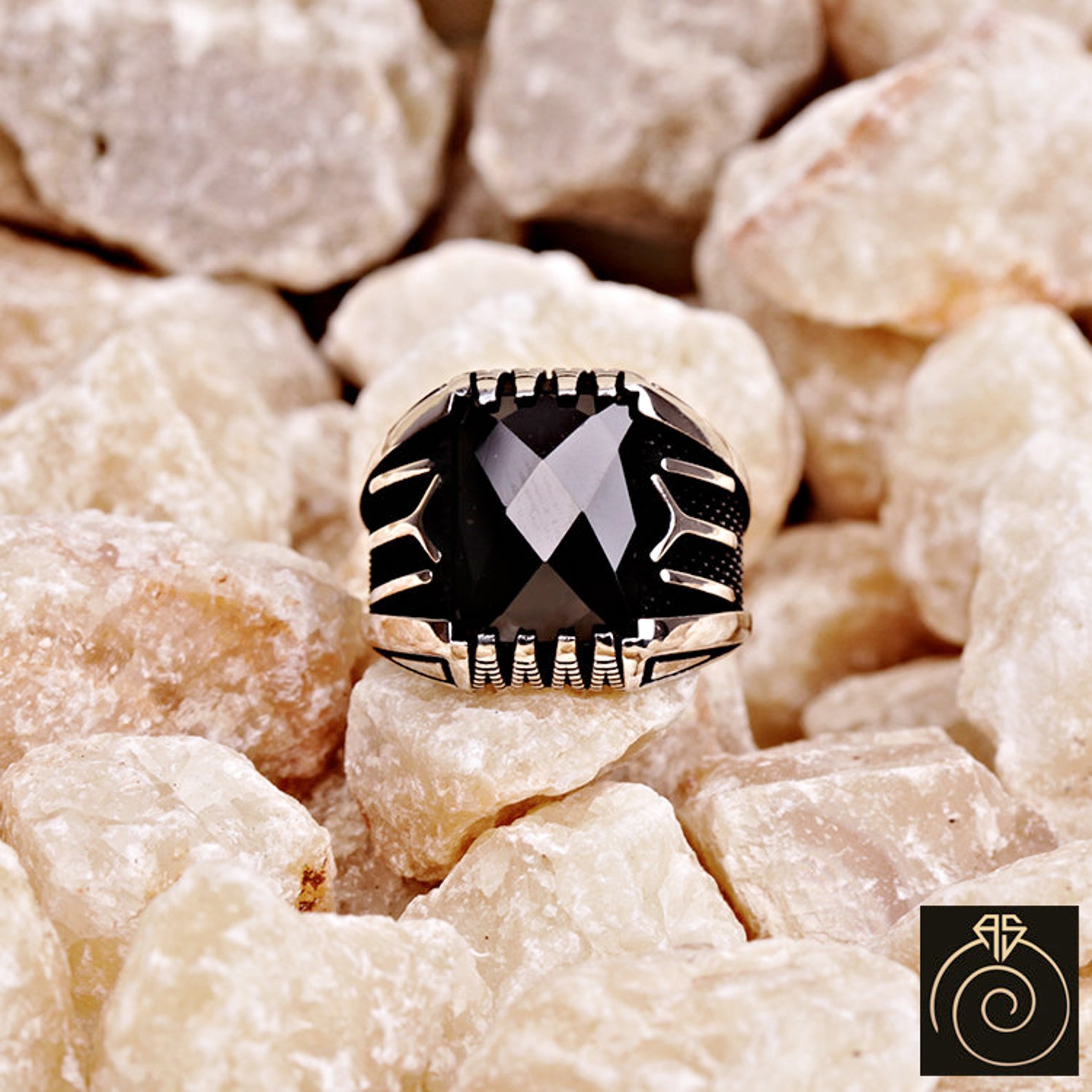 Kayi Ring for Men Silver Viking Rings Vintage Customized Mens Ring ...