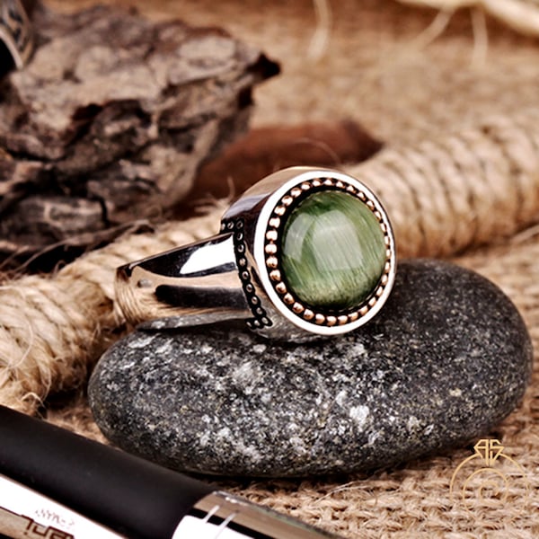 Tiger Eye Ring Men - Etsy