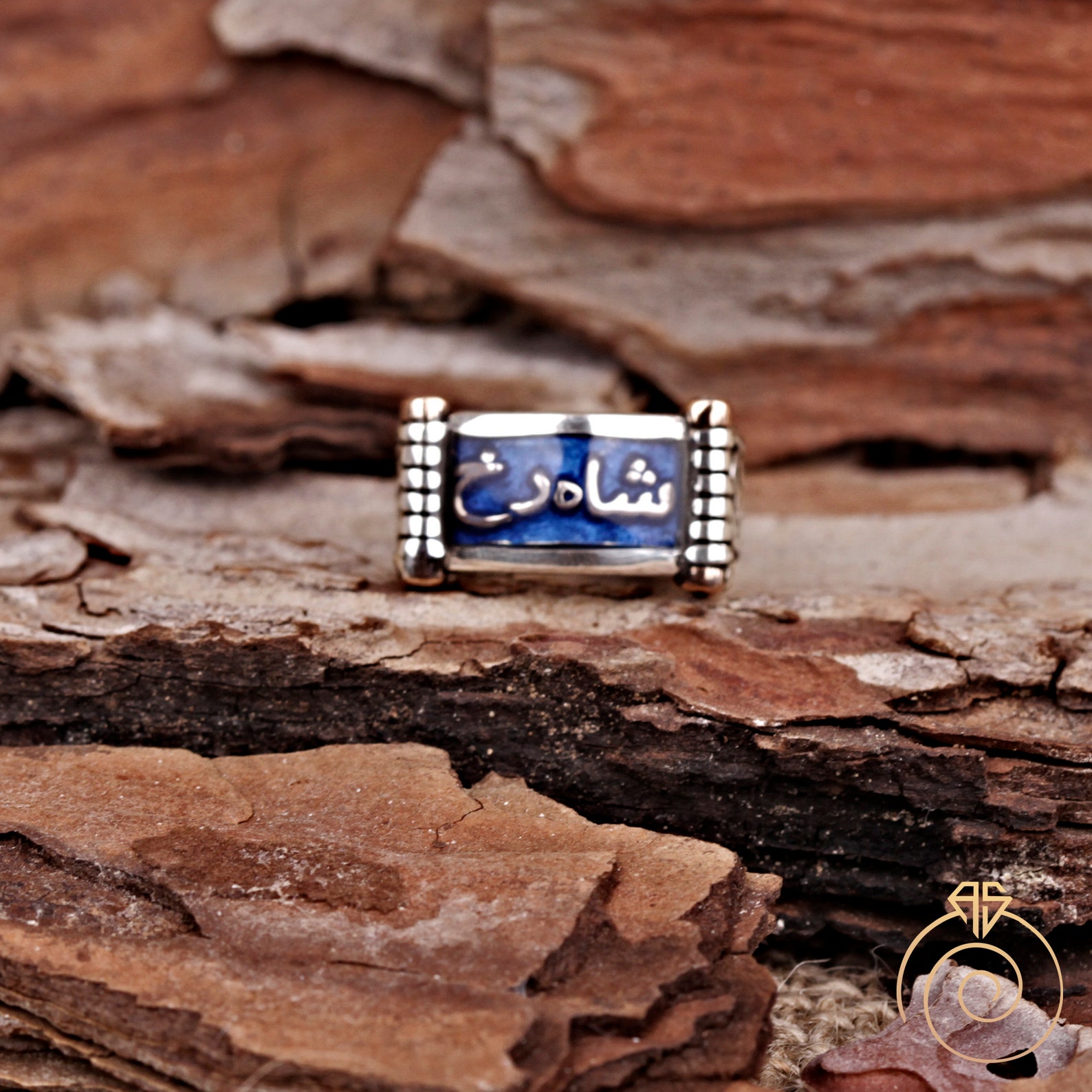 Custom Wedding Ring Customized Mens Ring Calligraphy Rings for | Etsy