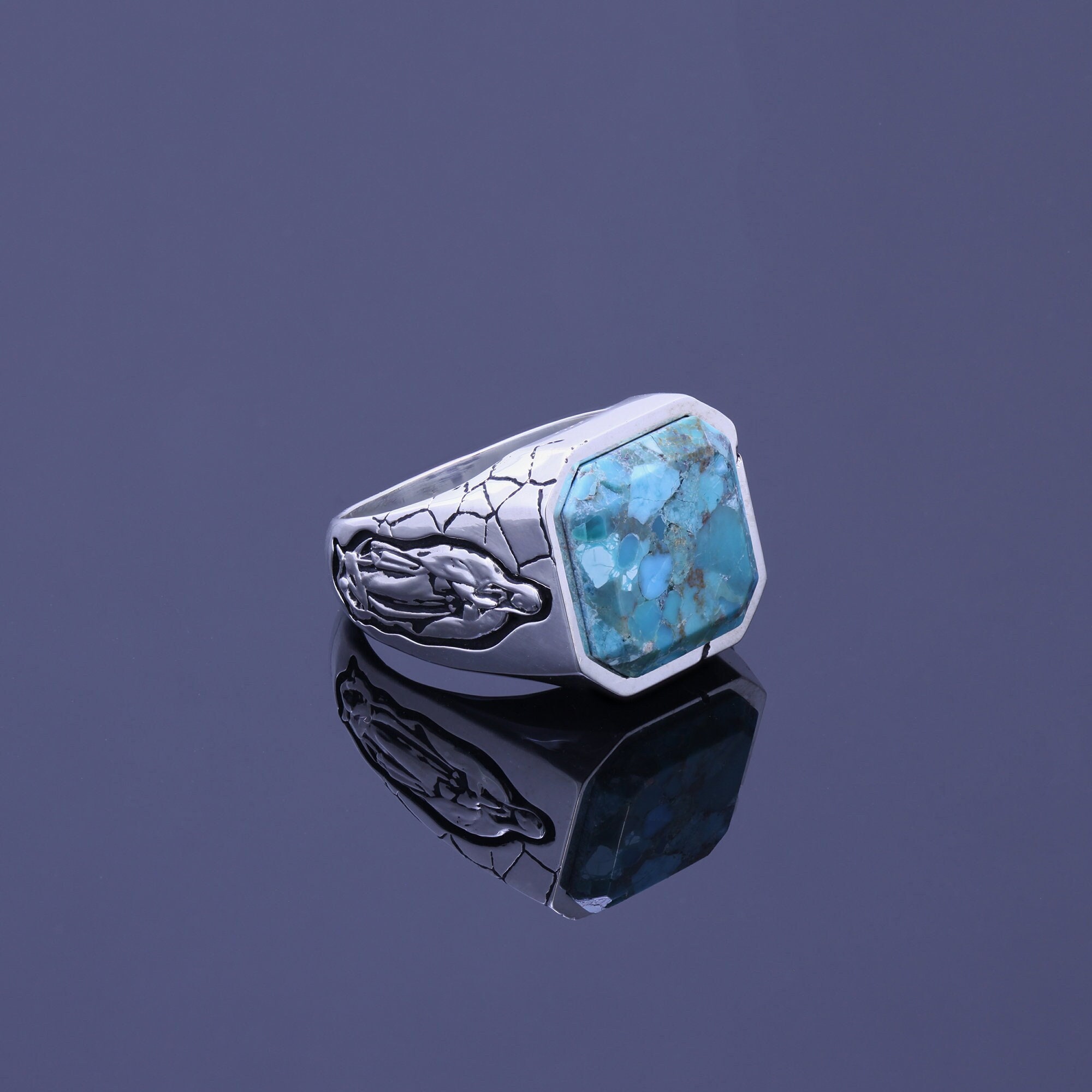 Virgin Mary Ring, Marian Consecration Ring, Natural Gemstone Selection ...