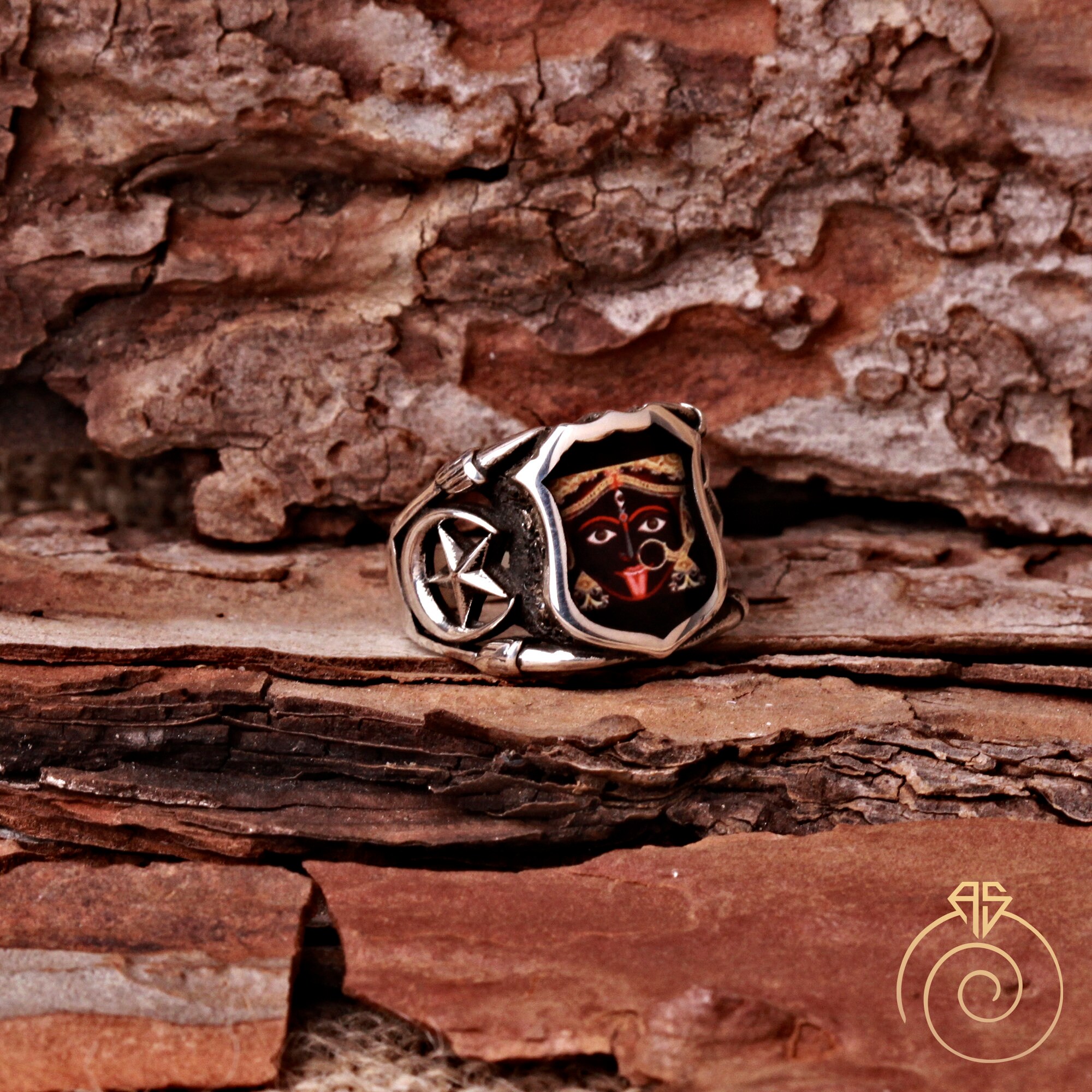 Mahakali Hindu Goddess Religious Jewelry Custom Made Ring Kali | Etsy