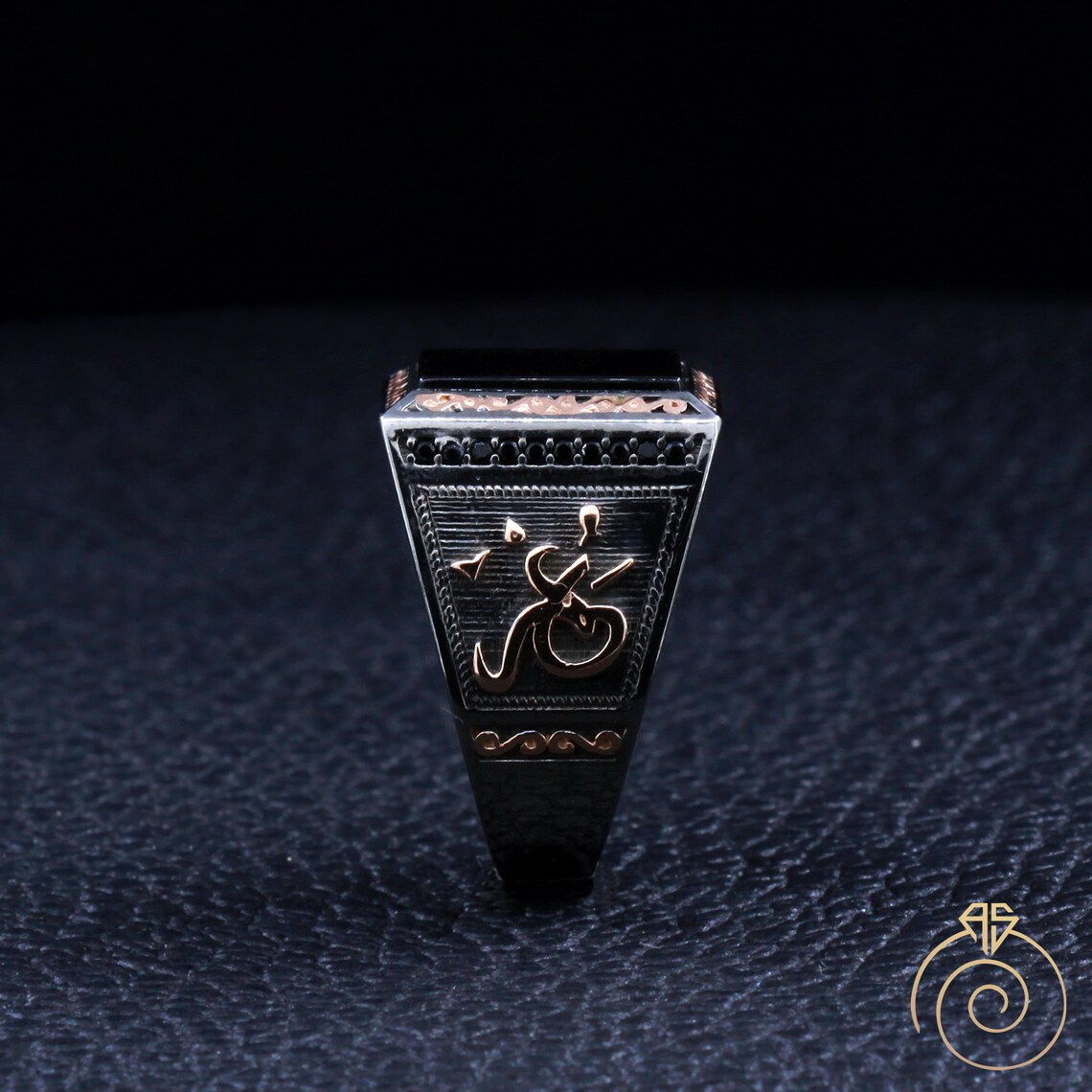 Scales of Justice Ring Square Black Onyx Stone Lawyer Ring - Etsy