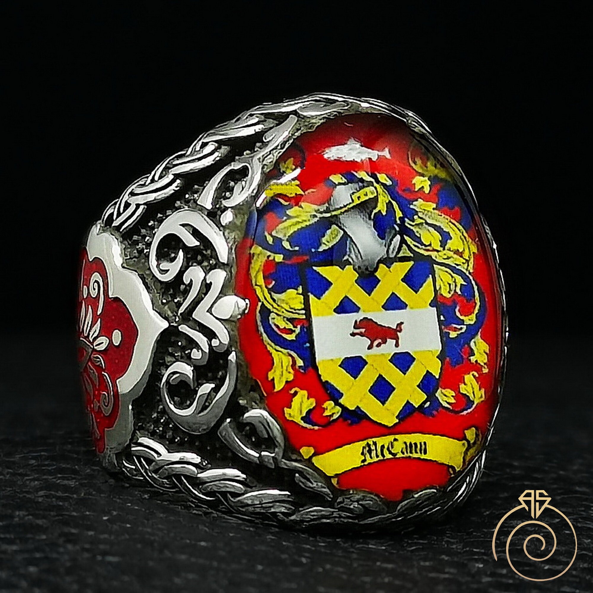 Family Crest Ring Anniversary Gift Custom Made Fraternal | Etsy