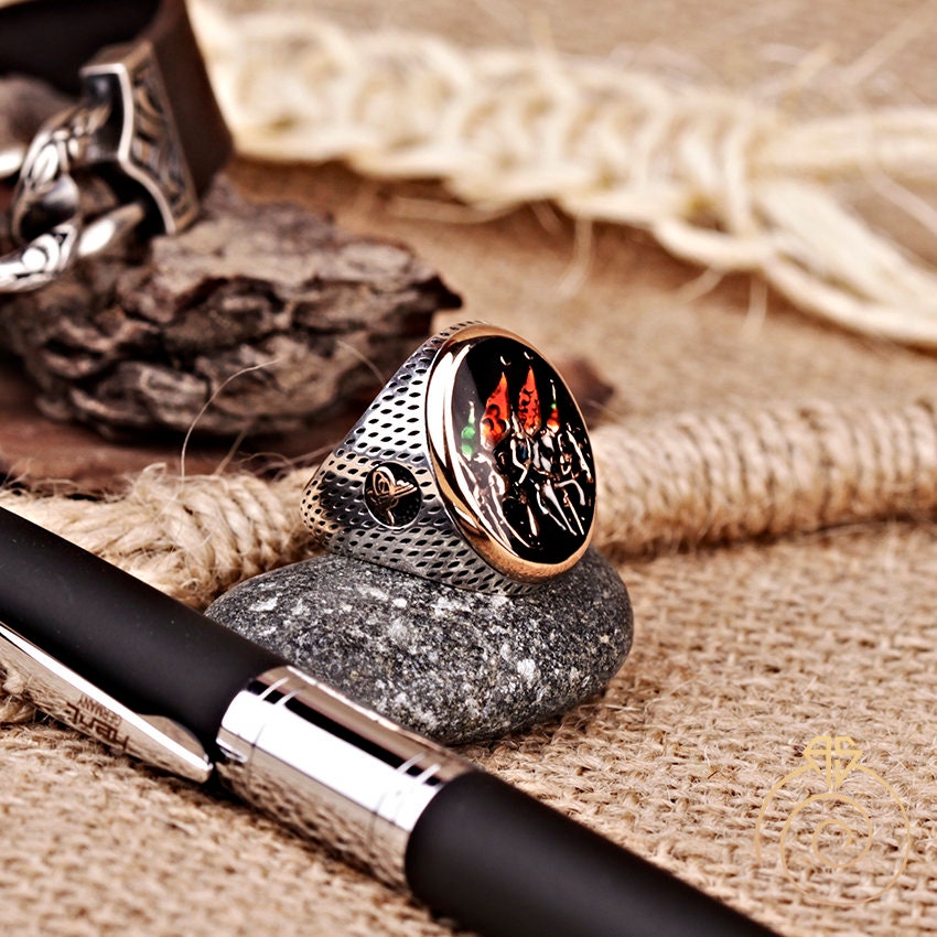 Mens Ottoman Signet Ring Chart Heraldic Fatih Sultan Warrior - Etsy ...