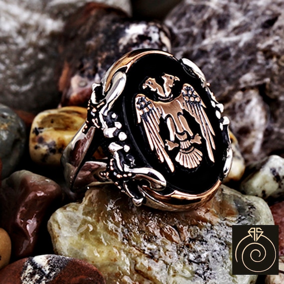 Onyx eagle ring store