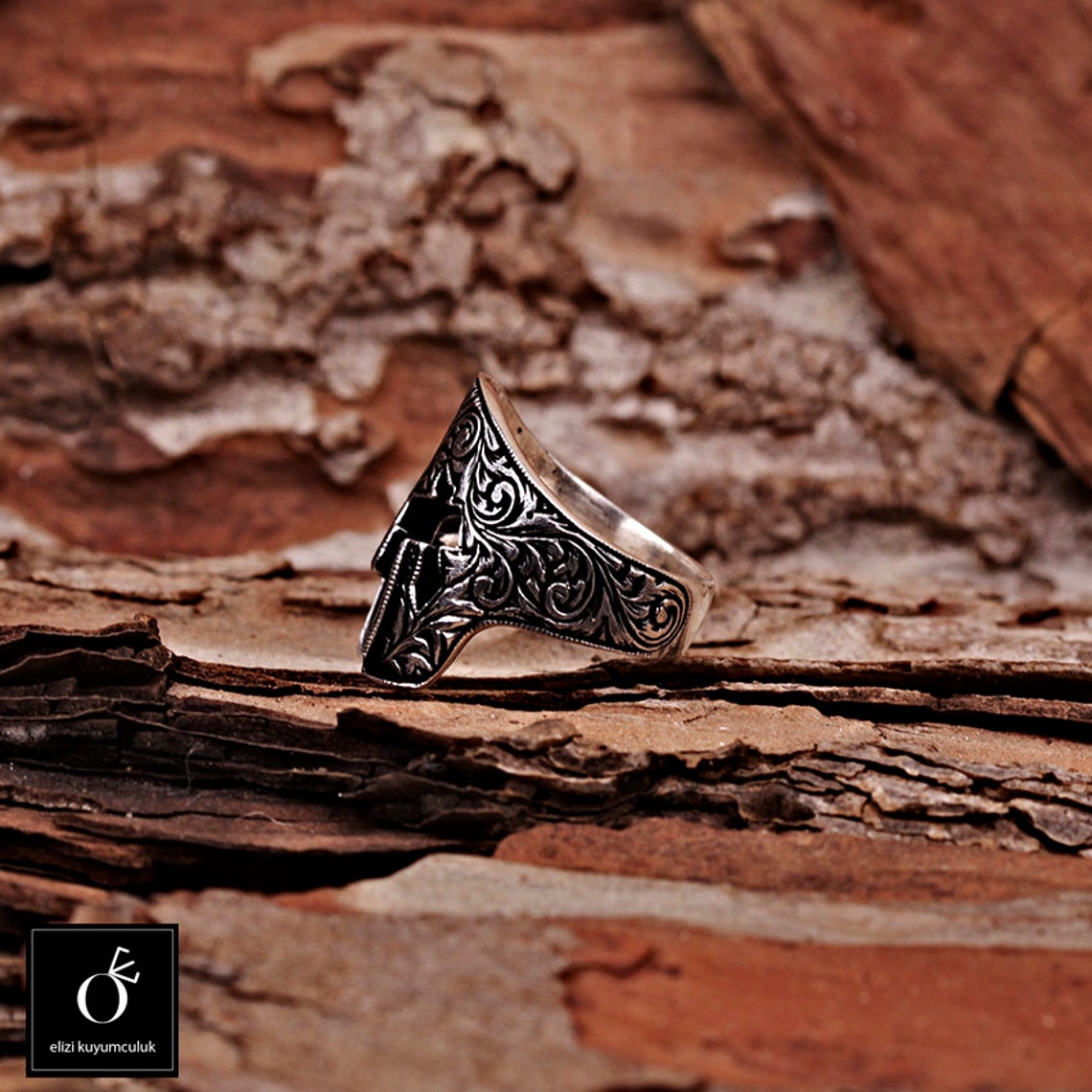 Antique Mens Ring Vintage Warrior Spartan Gladiator Ring | Etsy