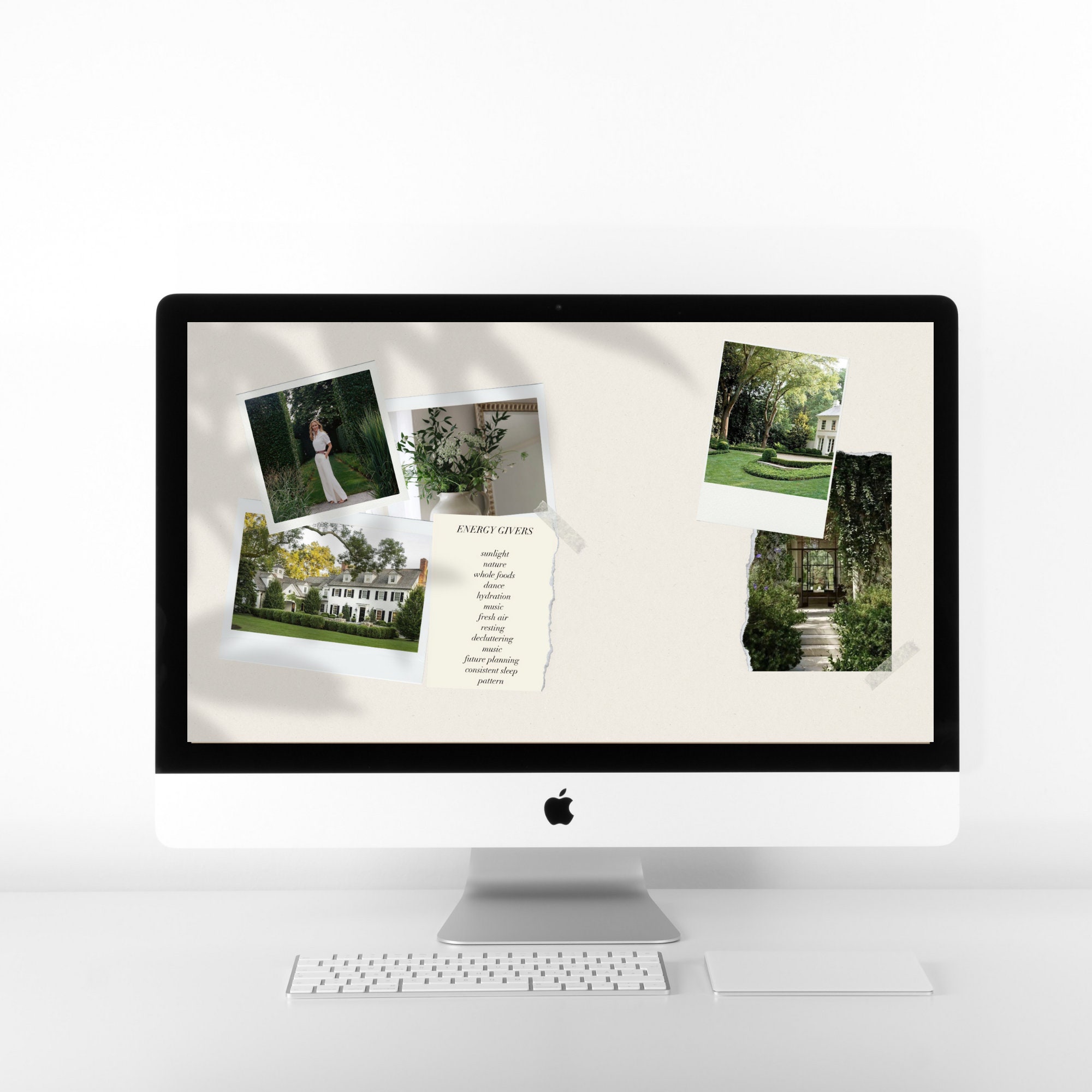 Digital Vision Board • Desktop Vision Board • Desktop Wallpaper Vision ...