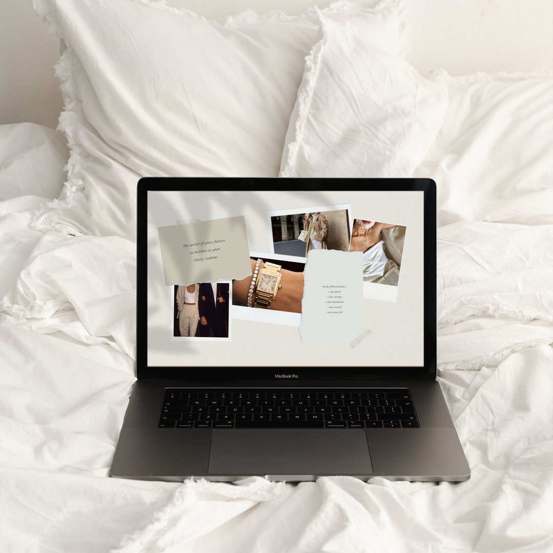 Digital Vision Board • Desktop Vision Board • Desktop Wallpaper Vision ...