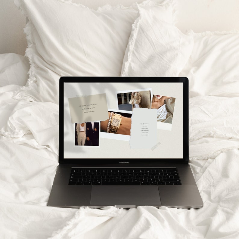 Digital Vision Board • Desktop Vision Board • Desktop Wallpaper Vision ...