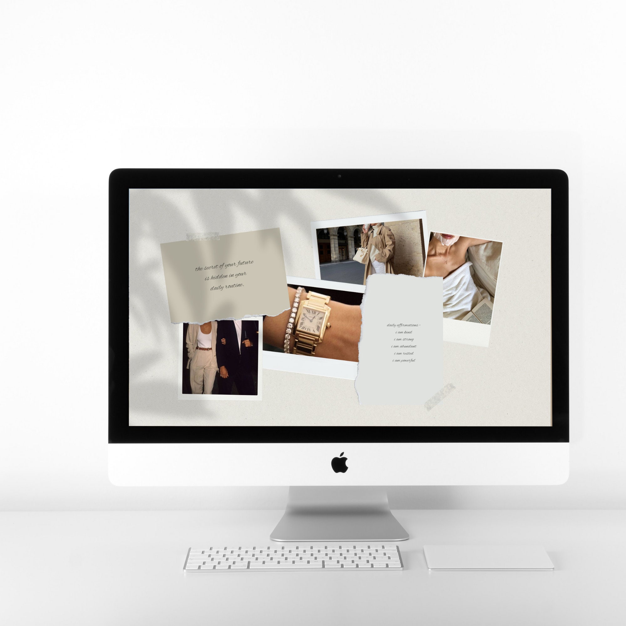 Digital Vision Board • Desktop Vision Board • Desktop Wallpaper Vision ...