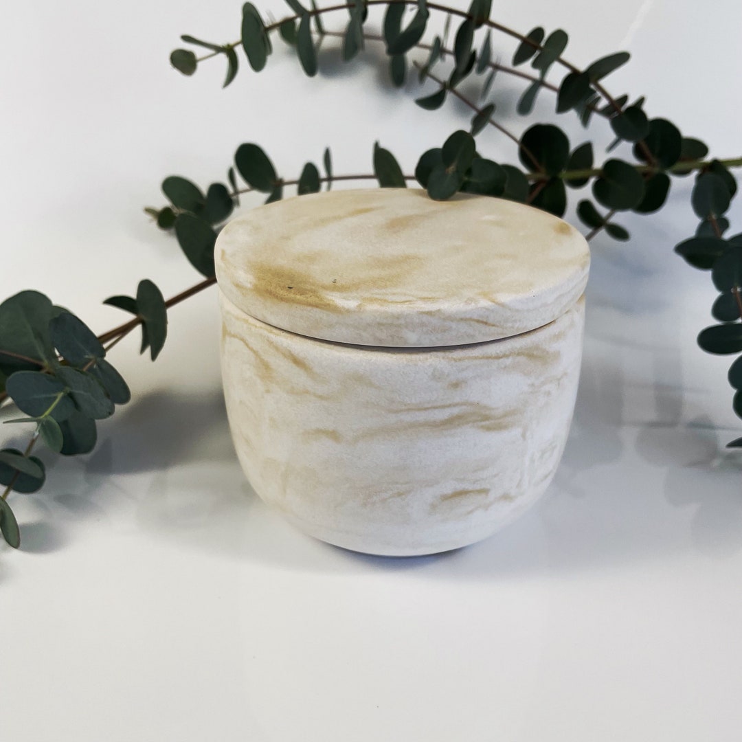 Home Gift Travertine Inspired Sand Home Decor Pot Earthy Cream ...