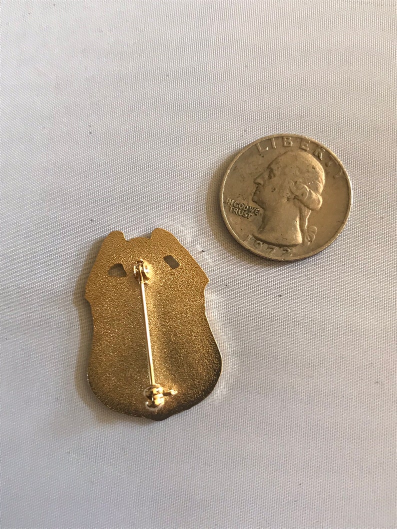 Thin Blue Line Gold Police Officer Pin - Etsy