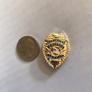Thin Blue Line Gold Police Officer Pin - Etsy