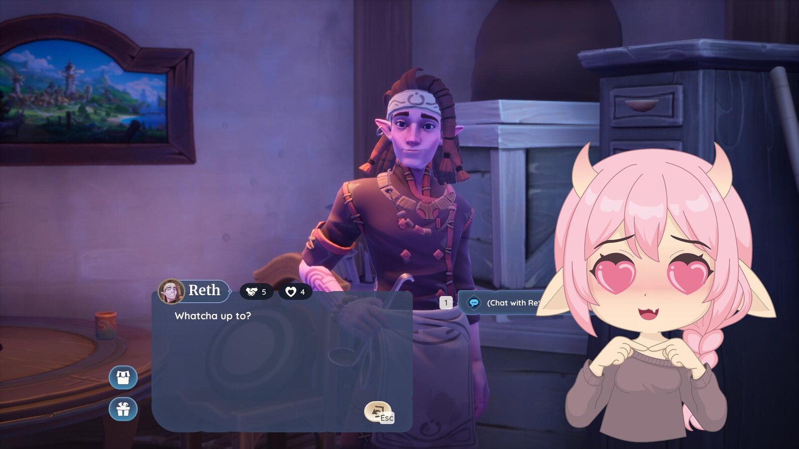 Pink Hair Devil 1 Pngtuber Model | Kawaii Vstreamer Avatar (veadotube ...