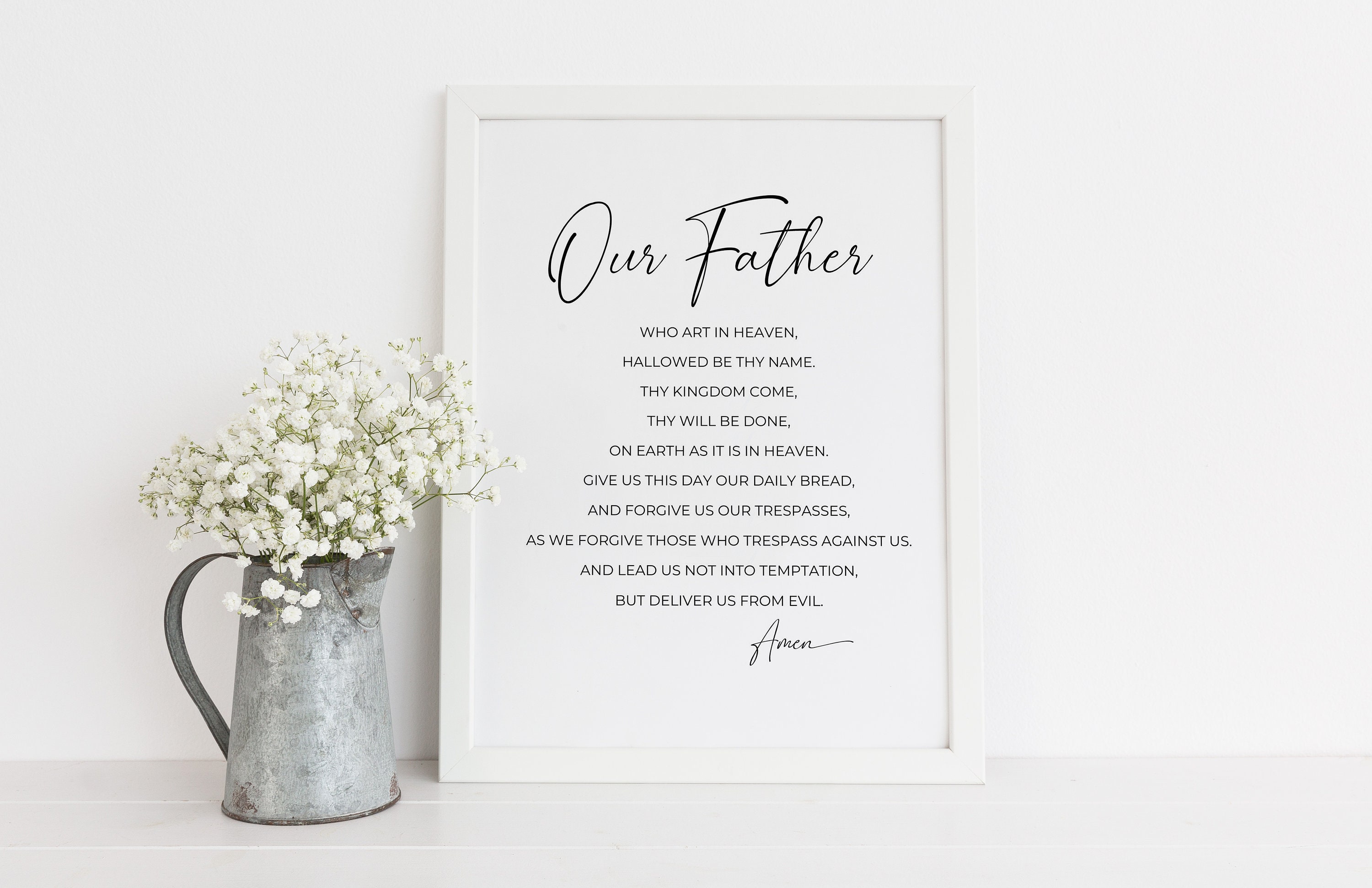 Catholic Prayer Pack, Our Father, Hail Mary, Glory Be, Catholic Prayer ...