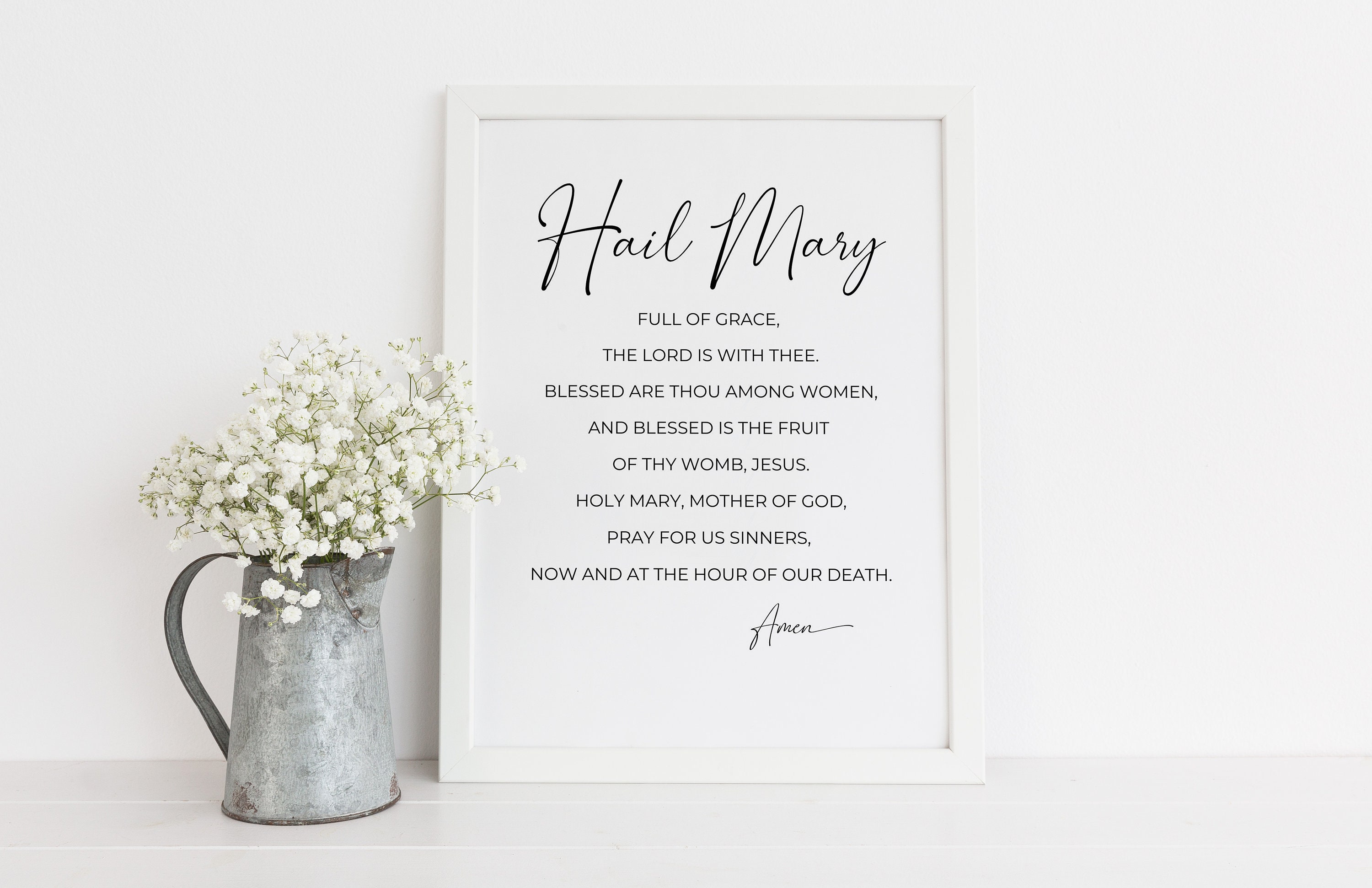 Catholic Prayer Pack, Our Father, Hail Mary, Glory Be, Catholic Prayer ...