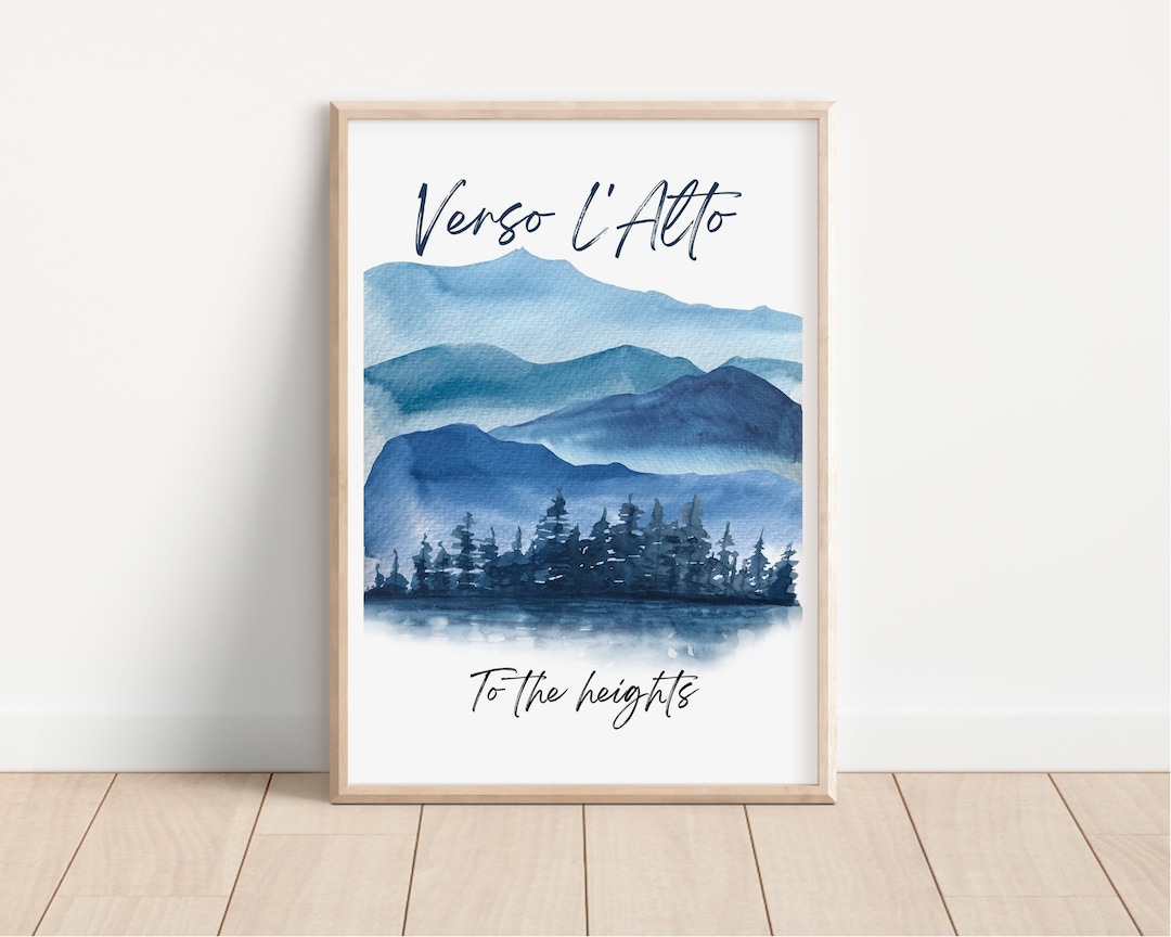 Verso L'alto to the Heights / Blessed Pier Giorgio Frassati Wall Art ...