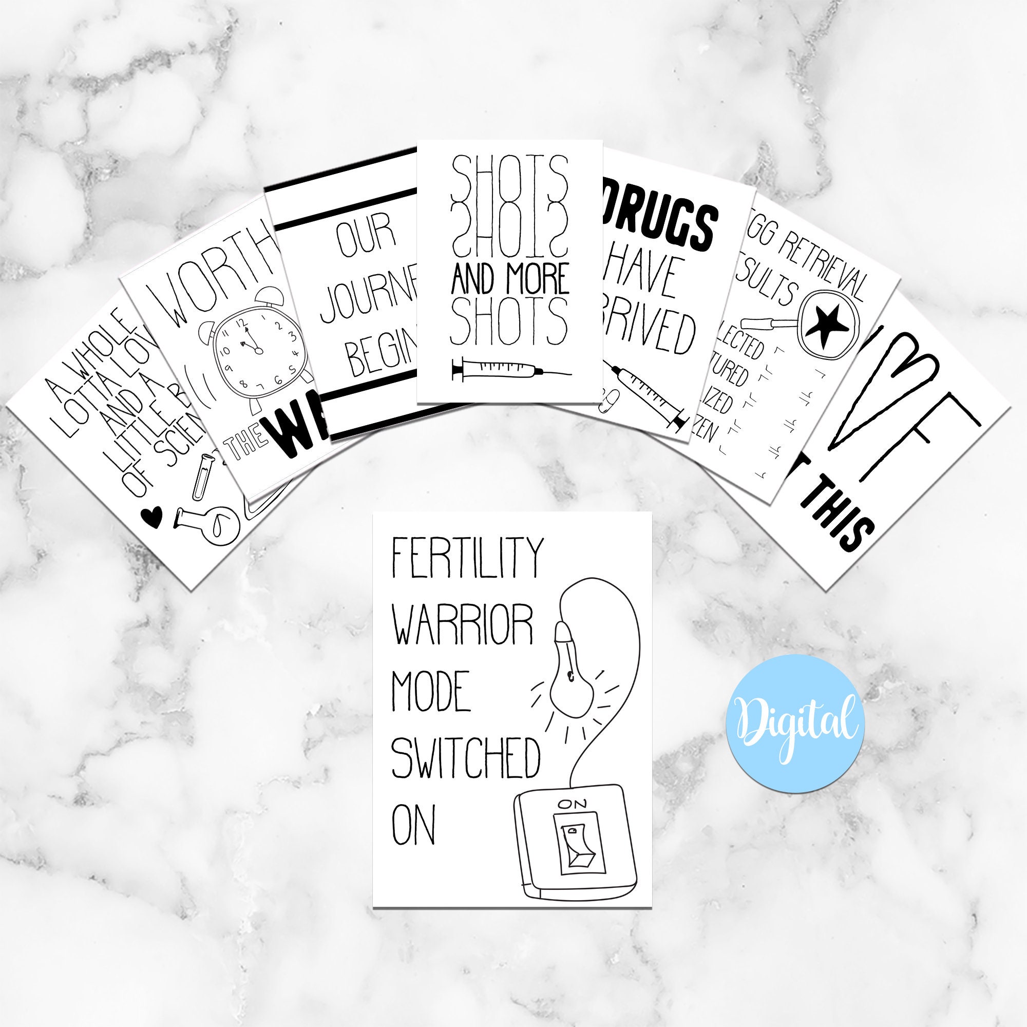 IVF Milestone Cards Surrogate Surrogacy Egg Donor - Etsy