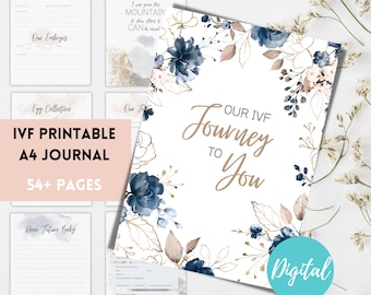 54 Page IVF Milestone Journal Digital Journal to Print and Use IVF ...