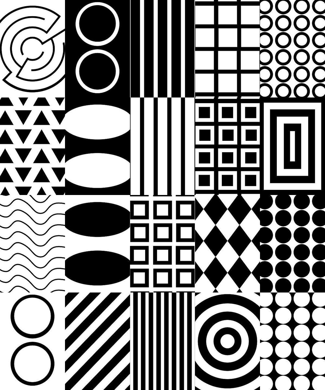 High Contrast Visual Stimulation Cards for Babies 1-3 Months Old ...