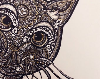 Cat mandala | Etsy
