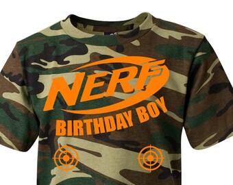 Nerf birthday shirt | Etsy