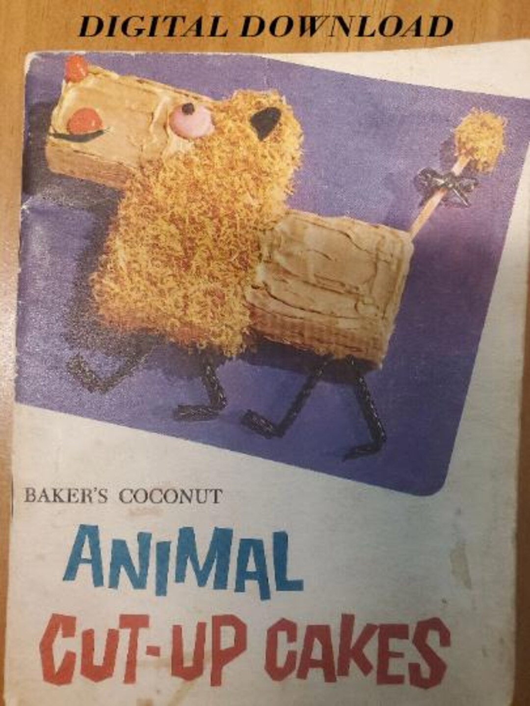 Vintage Animal Cut-up Cakes 16 Cake Designs From 1959 PDF Instant ...