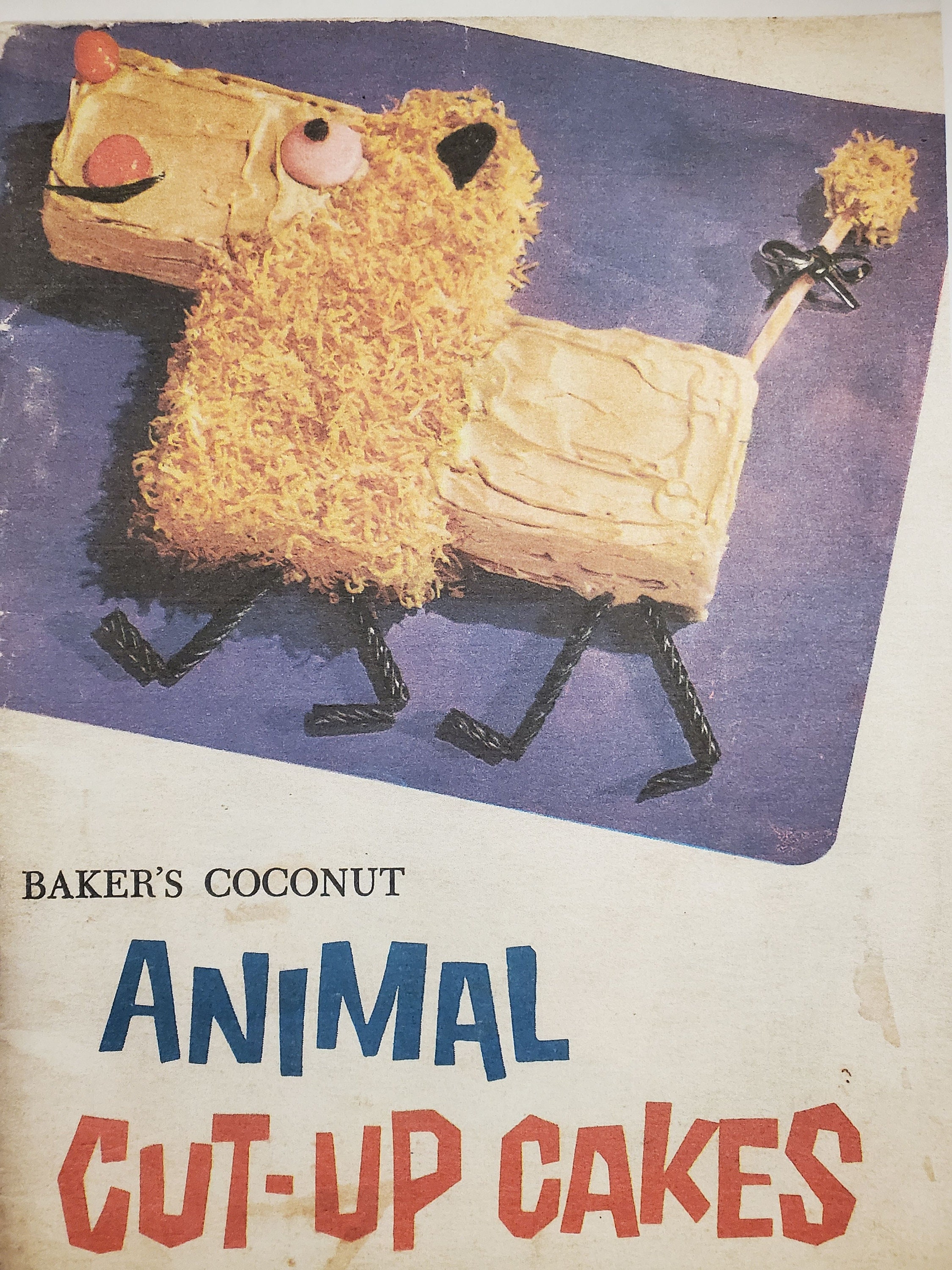 Vintage Animal Cut-up Cakes 16 Cake Designs From 1959 PDF Instant ...