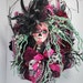 Halloween, Spider Lady, Mannequin Head Wreath, Pink Spider Lady, Home ...