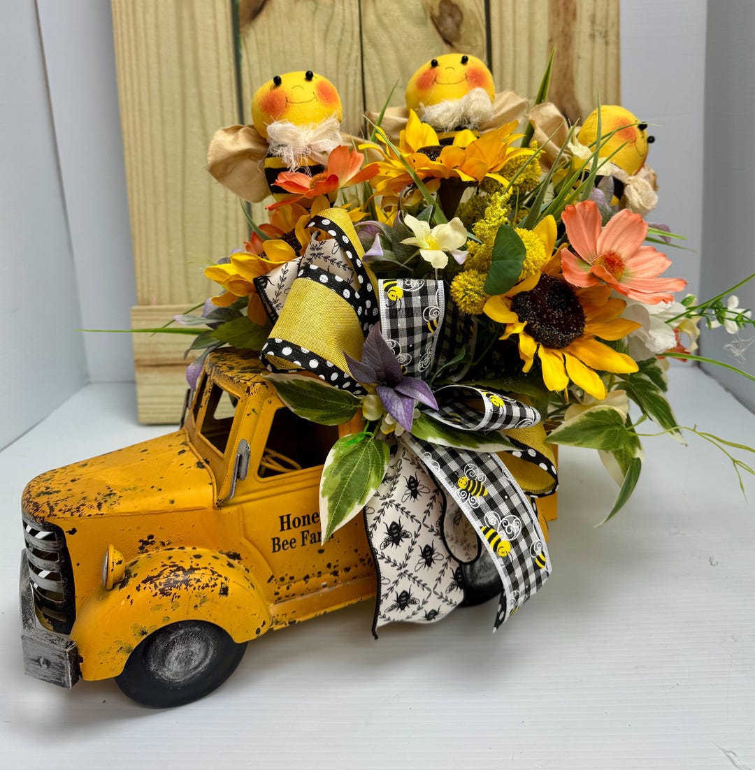 Centerpiece, Truck Decor, Office Decor, Rustic Centerpiece, Everyday ...