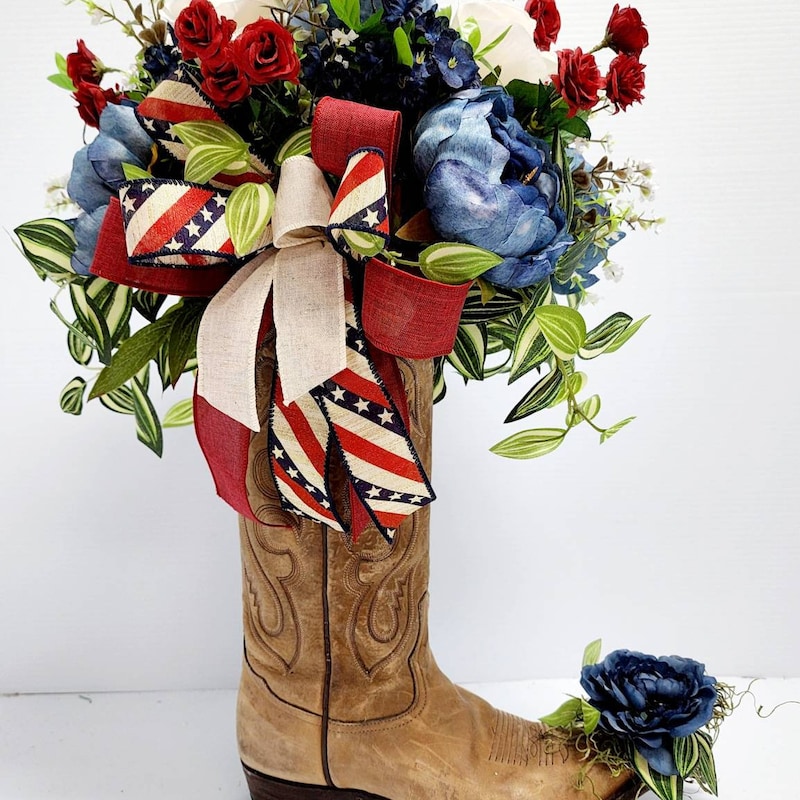 Cowboy Boot Vase - Etsy