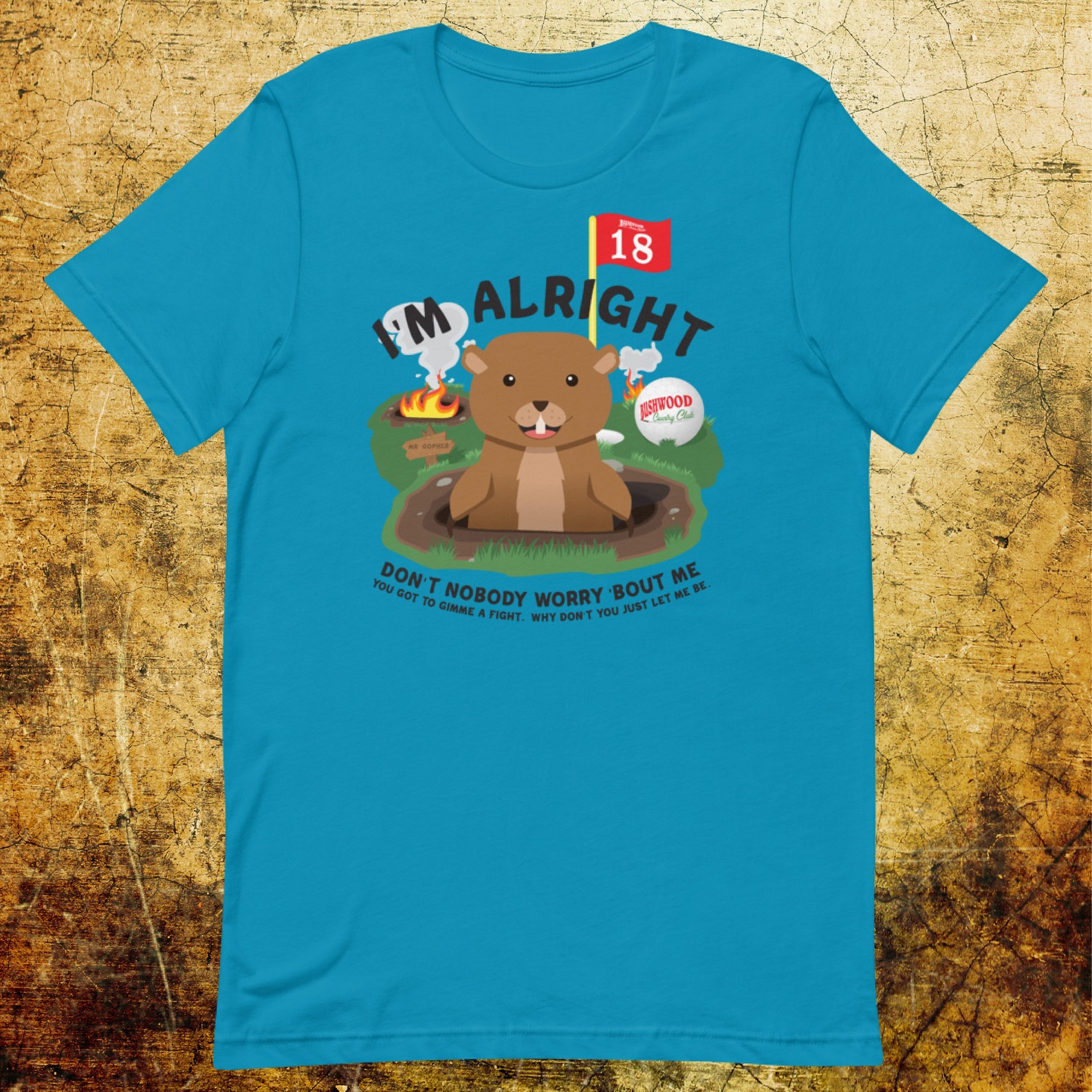 Graphic Tee | Caddyshack 'dancing Gopher' (custom Design): Inspired by ...