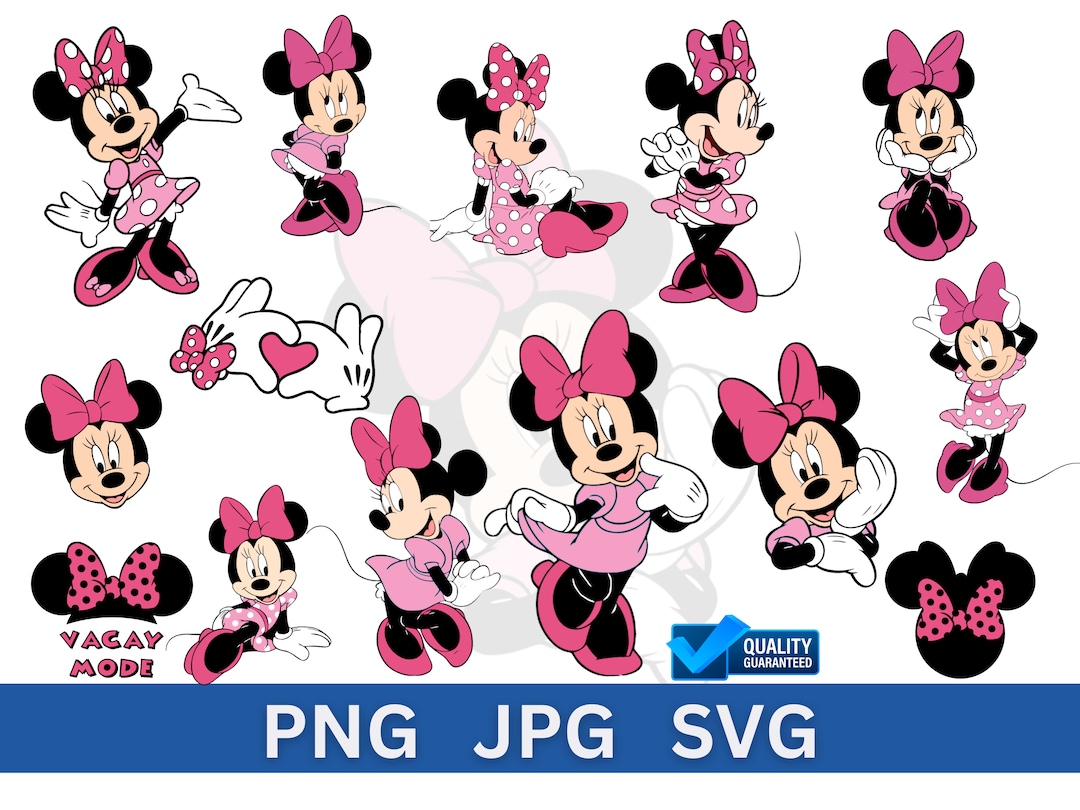 MINNIE MOUSE SVG Minnie Mouse Birthday Princess Svg Mickey - Etsy UK