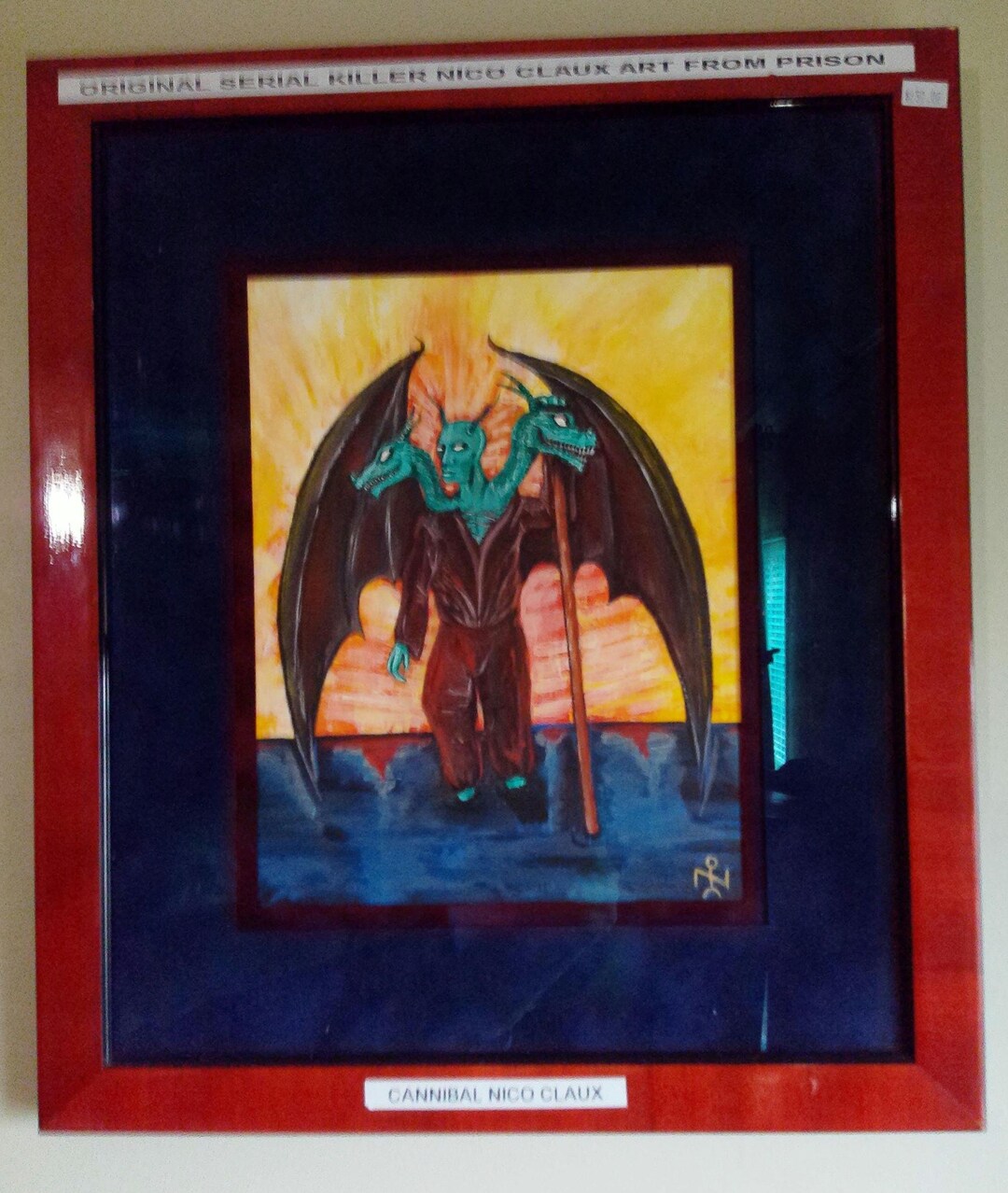 1 ORIGINAL Framed Serial Killer Art by NICO CLAUX - Etsy