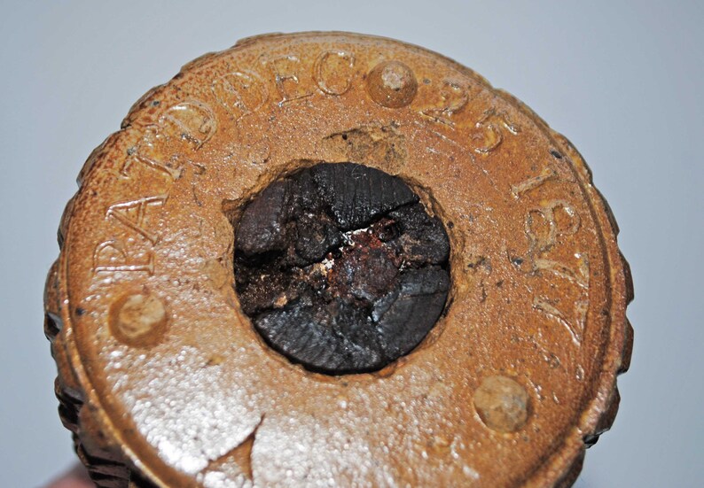 Antique Yellow Ware Stoneware Mallet Meat Tenderizer Pat. Dec 25, 1877 ...