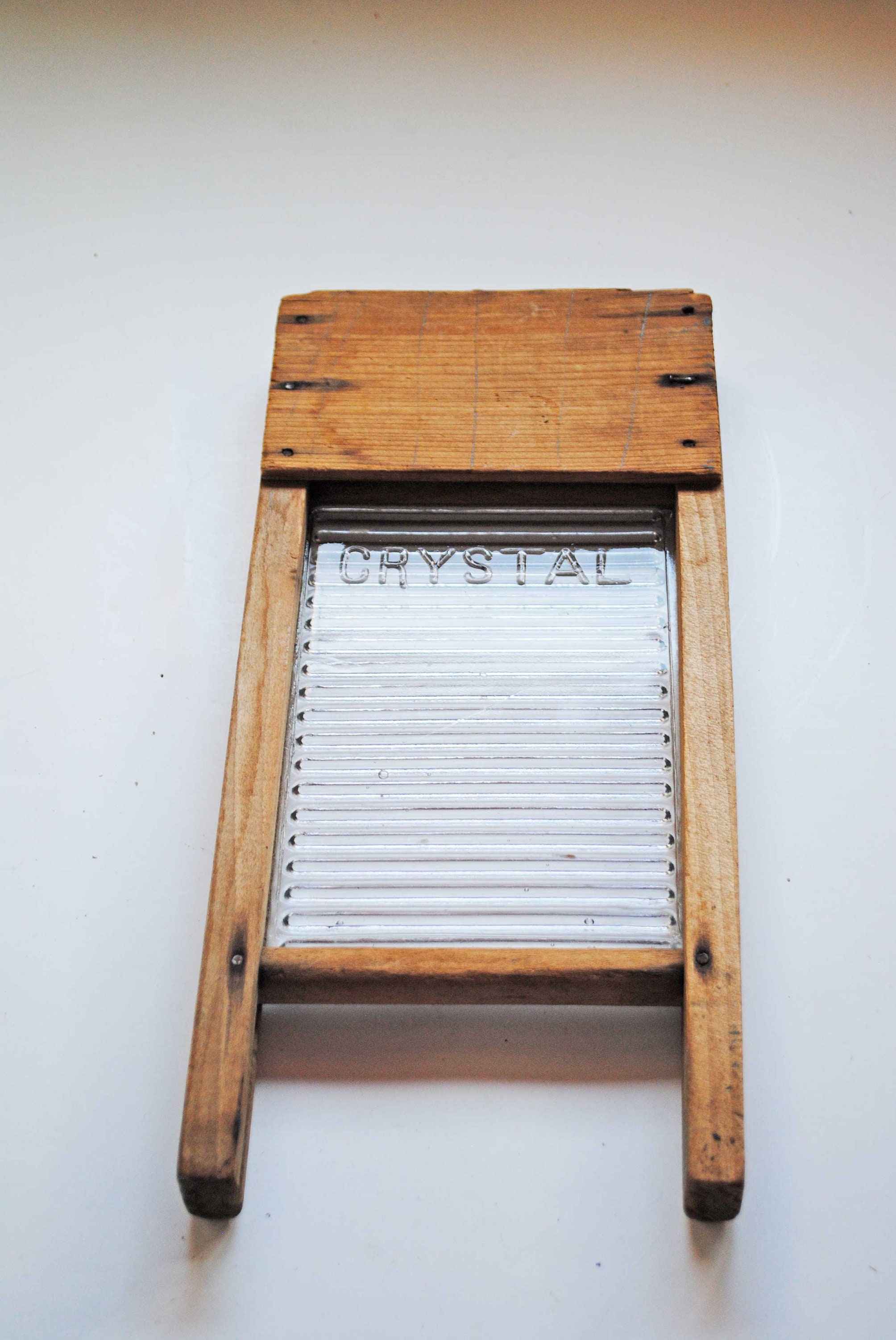 Vintage Small Child’s Wood and Glass Wash Board, Crystal Washboard Co ...