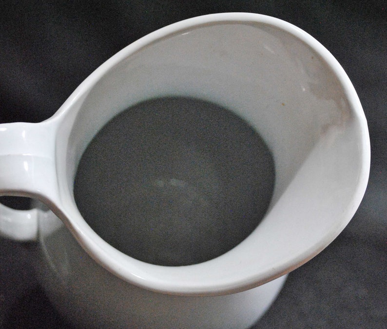 Antique White Ironstone China Pitcher W Lion Head Royal John - Etsy