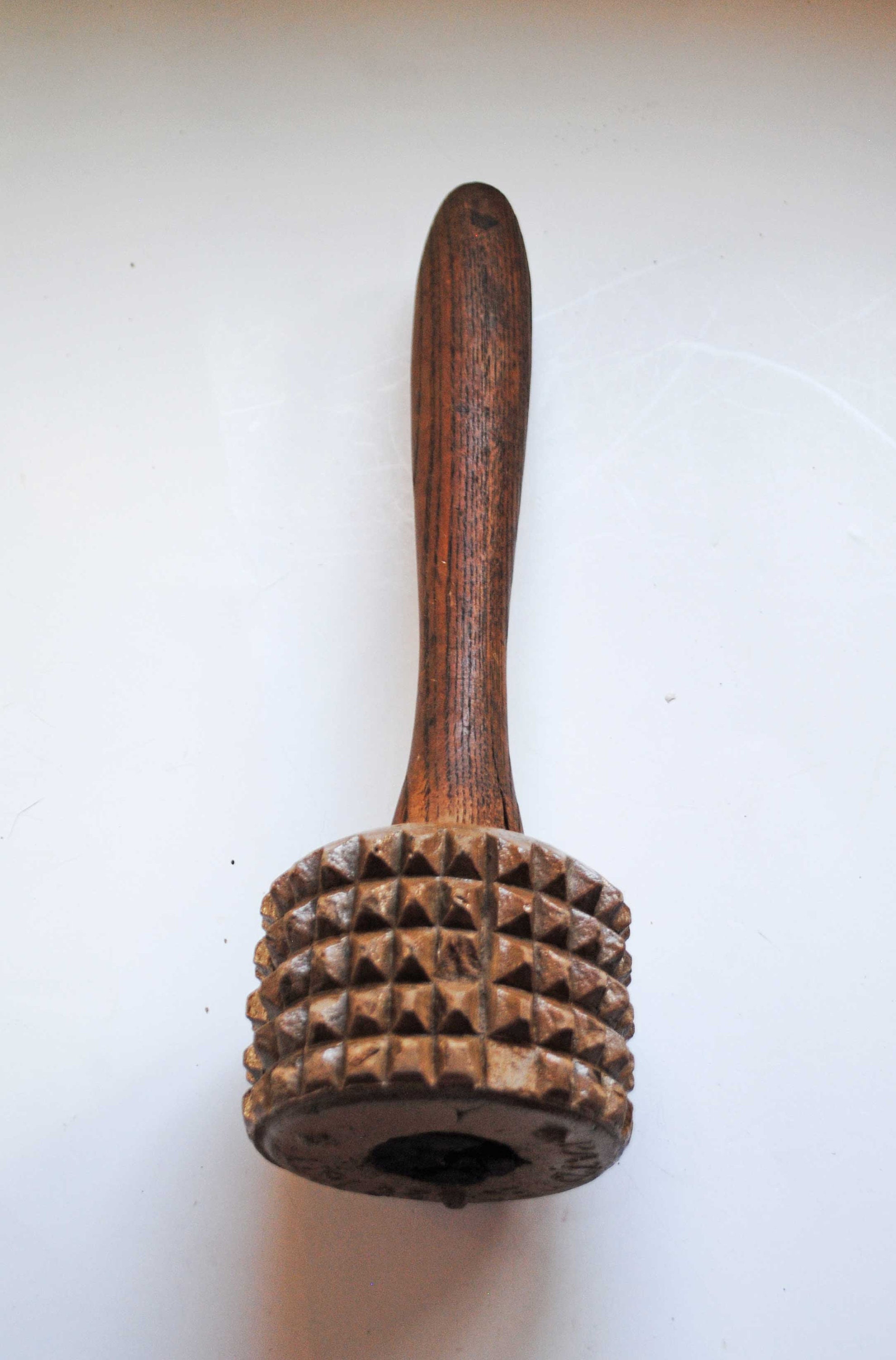 Antique Yellow Ware Stoneware Mallet Meat Tenderizer Pat. Dec 25, 1877 ...