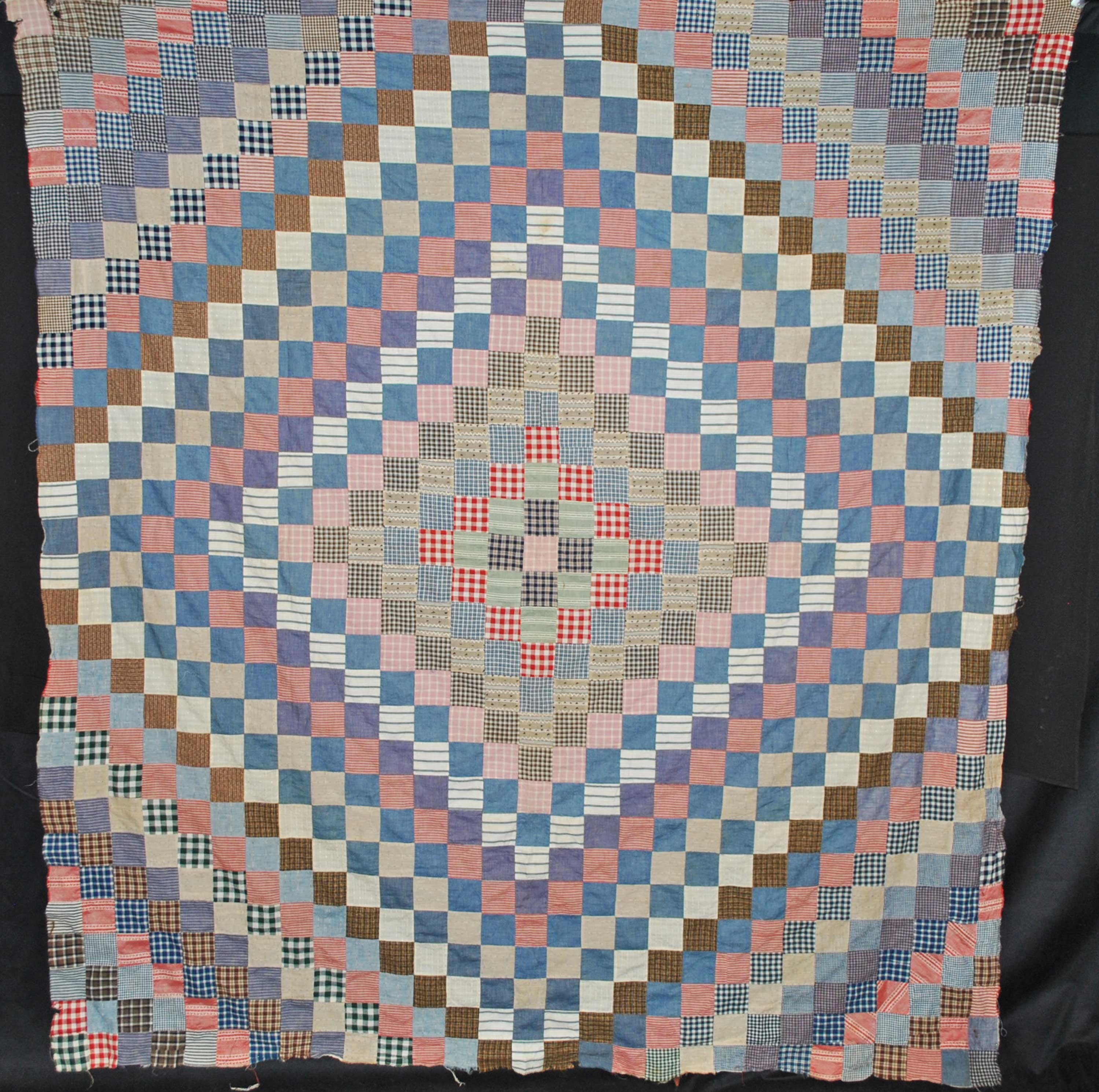 Antique Patchwork Quilt Top, 1920 1930, Cotton Hand Sewn, 82 in X 76 In - Etsy