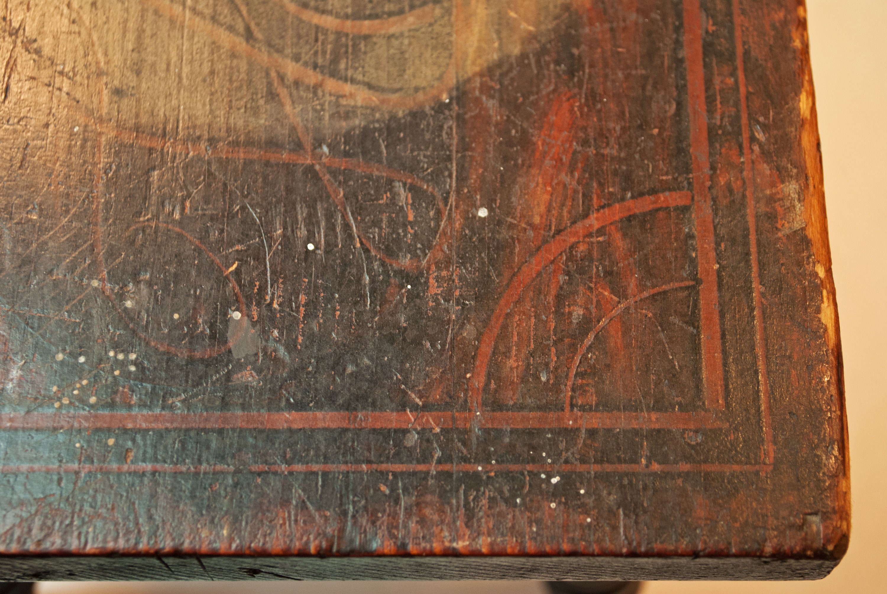 Antique 1809 Painted Grained Step Foot Stool Farm Milking | Etsy