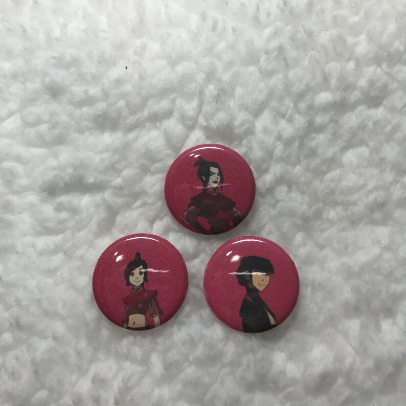 Avatar the Last Airbender Button Pins Team Azula | Etsy