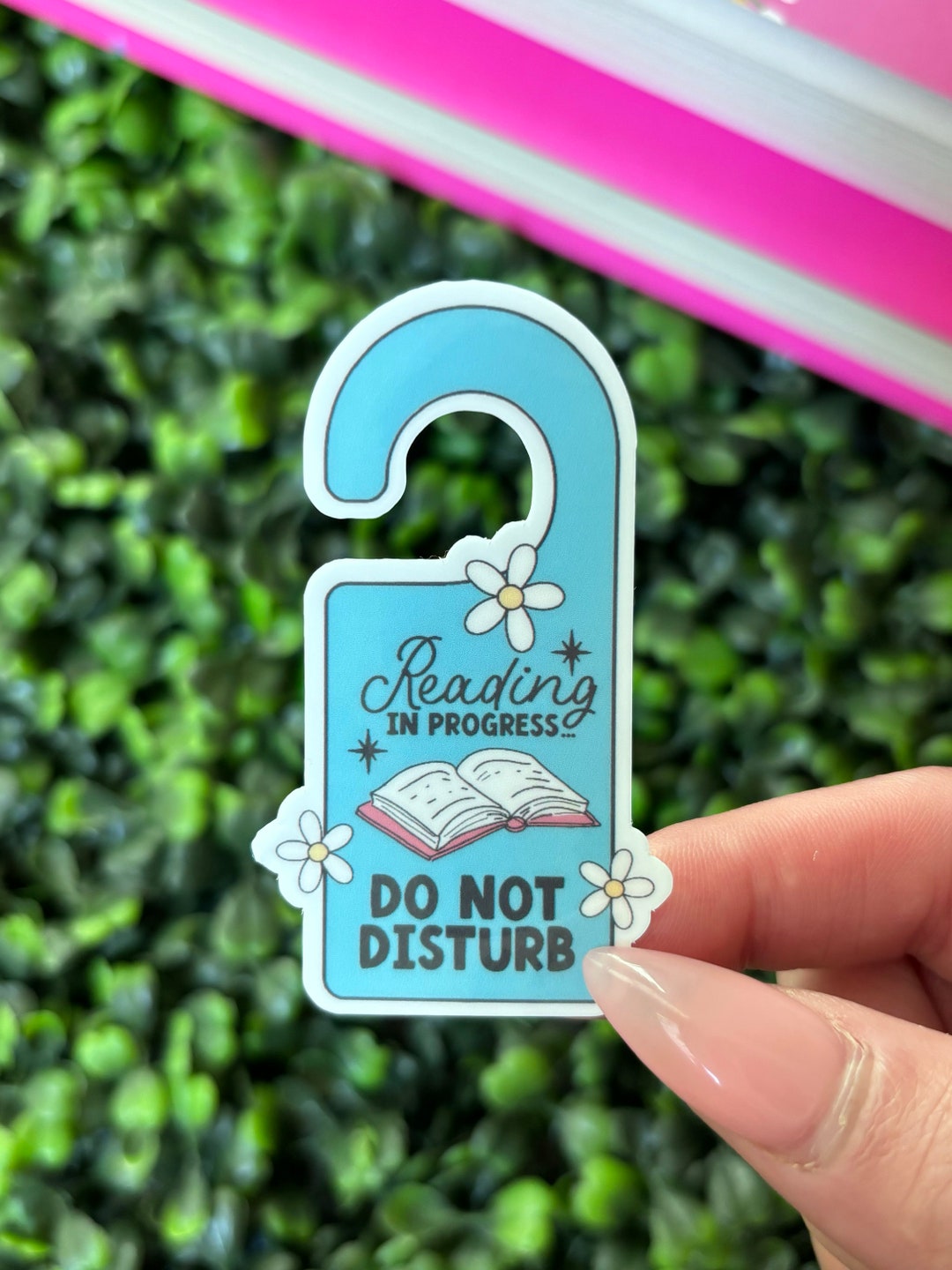 Book Sticker Do Not Disturb Reading in Progress - Etsy