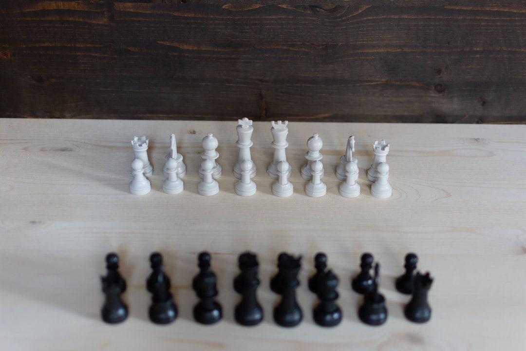 Chess Game Pieces Set - Etsy