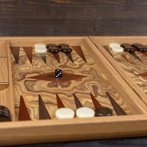 Backgammon Game Set Premium Series From Olive Tree Wood | Wooden ...