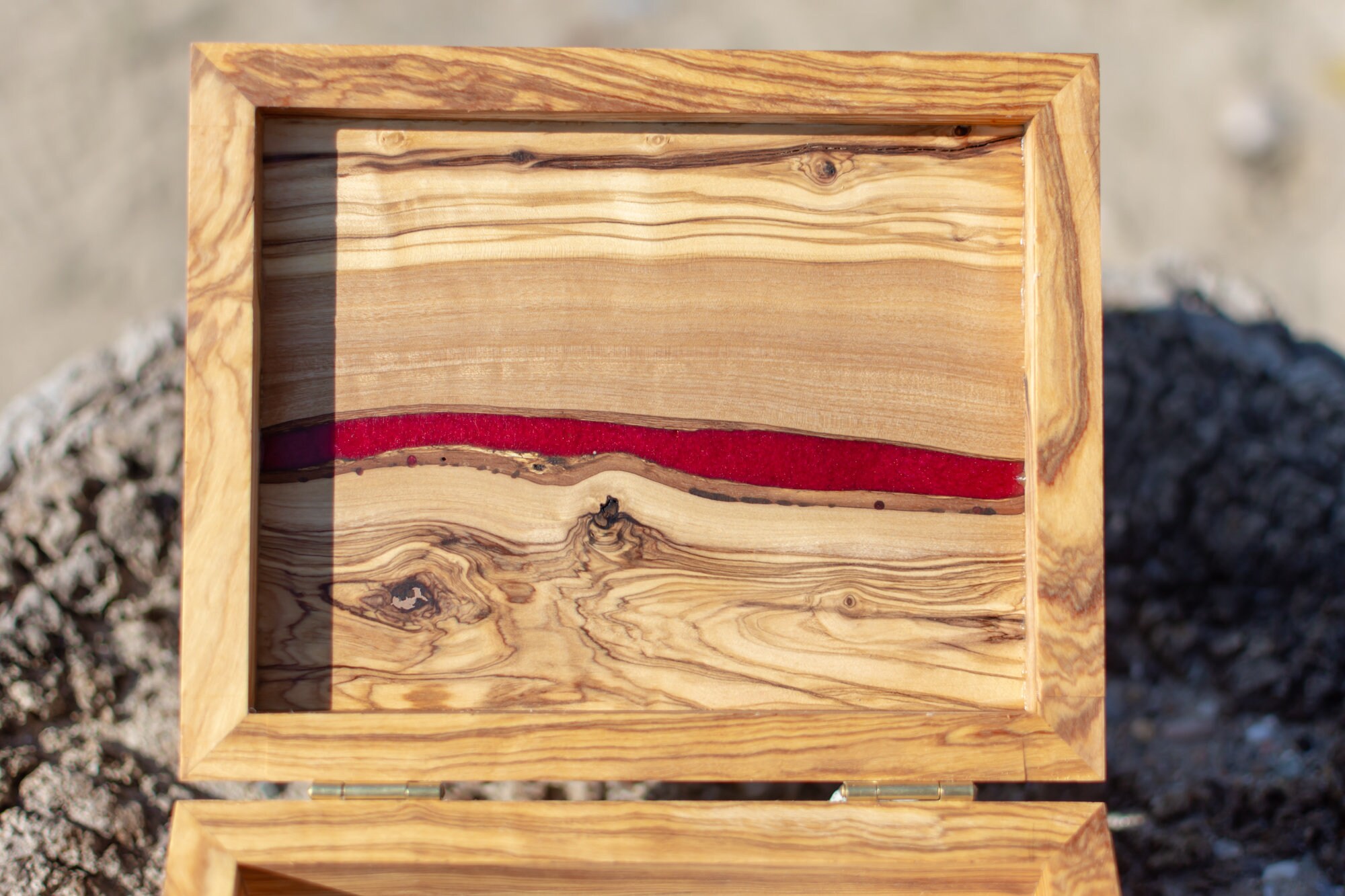 Sparkling Red Wood Epoxy Resin Storage Box for Multilple Uses | Etsy