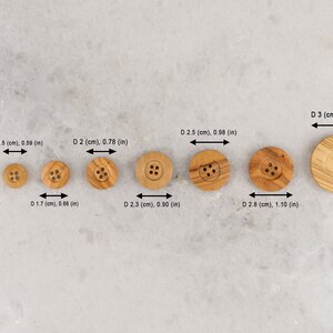 Wooden Buttons | Olive Wood Buttons | Craft Buttons | Sewing Buttons ...