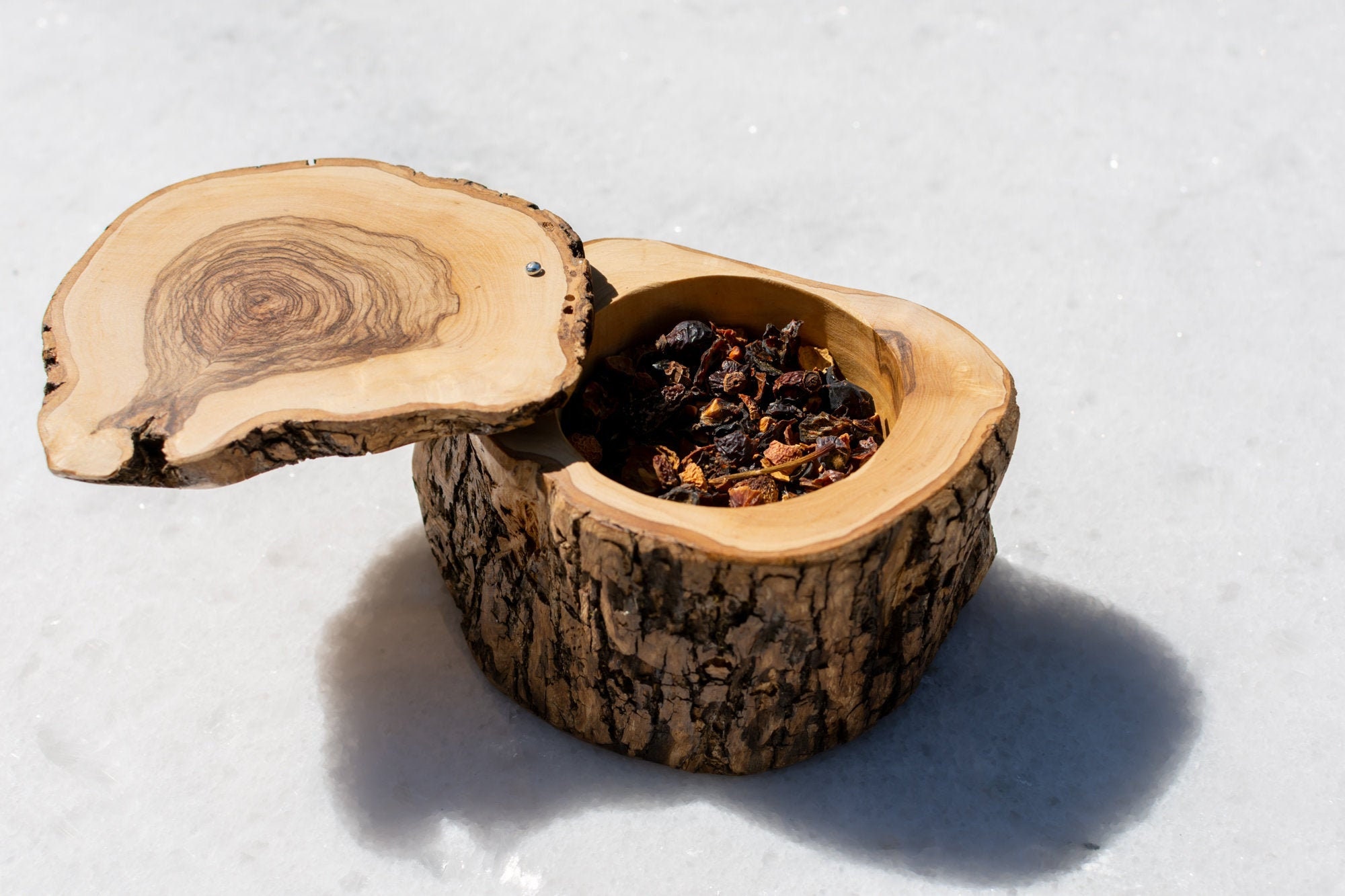 Handmade Olive Wood Storage Box for any room with olive tree | Etsy
